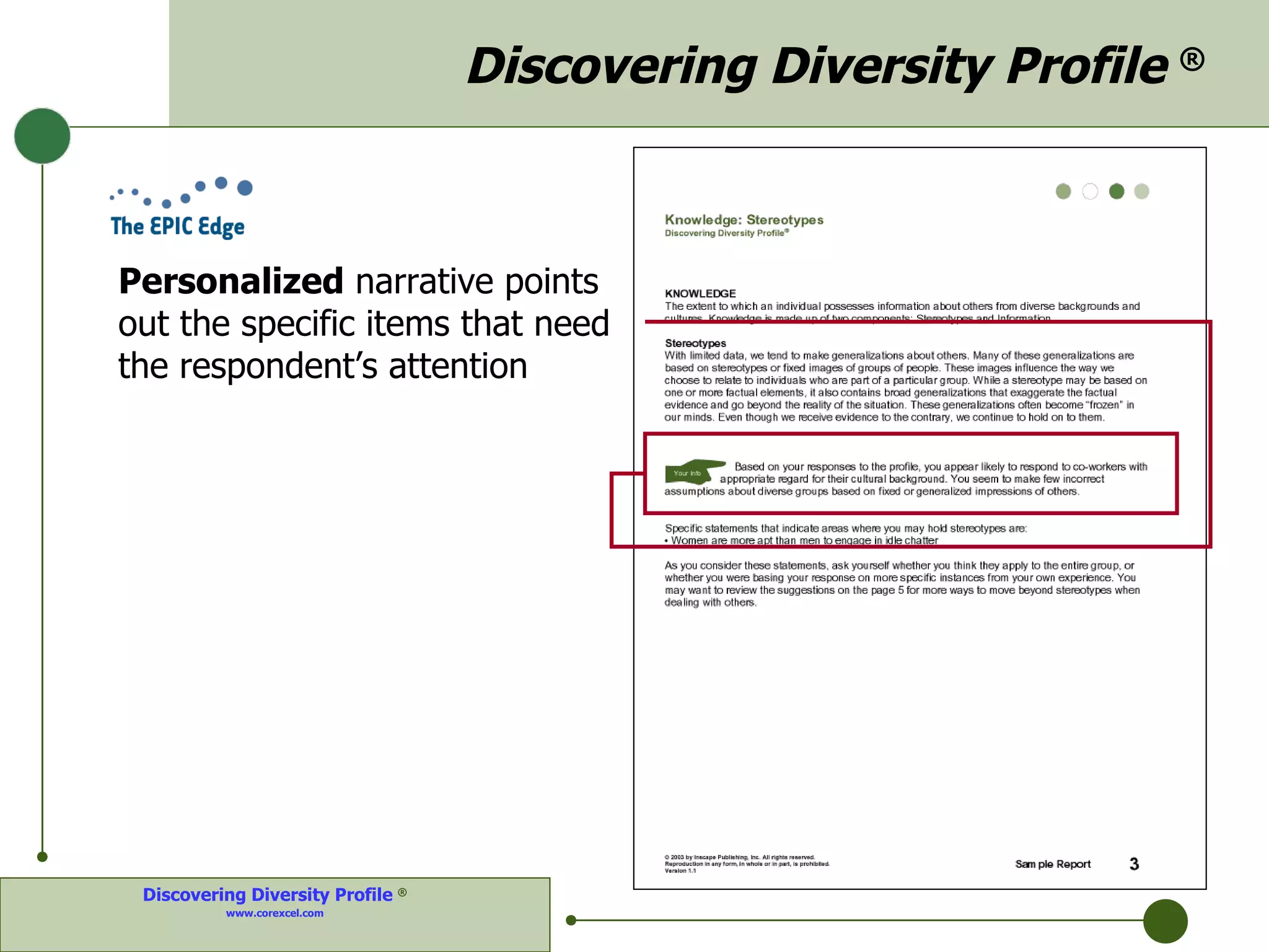Diversity assessment-profile | PPT