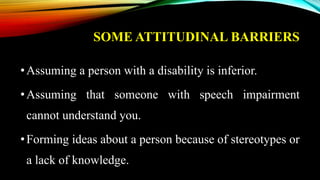 Diversity and barriers to inclusive education | PPTX