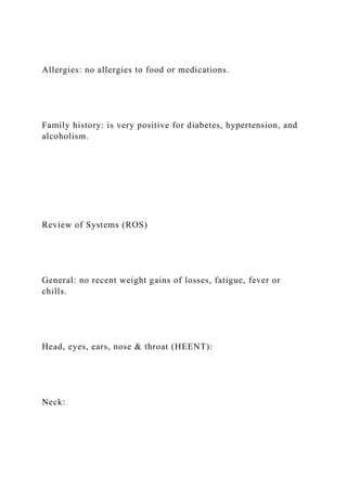 Diversity and Health AssessmentsCase 1Subjective Dat.docx