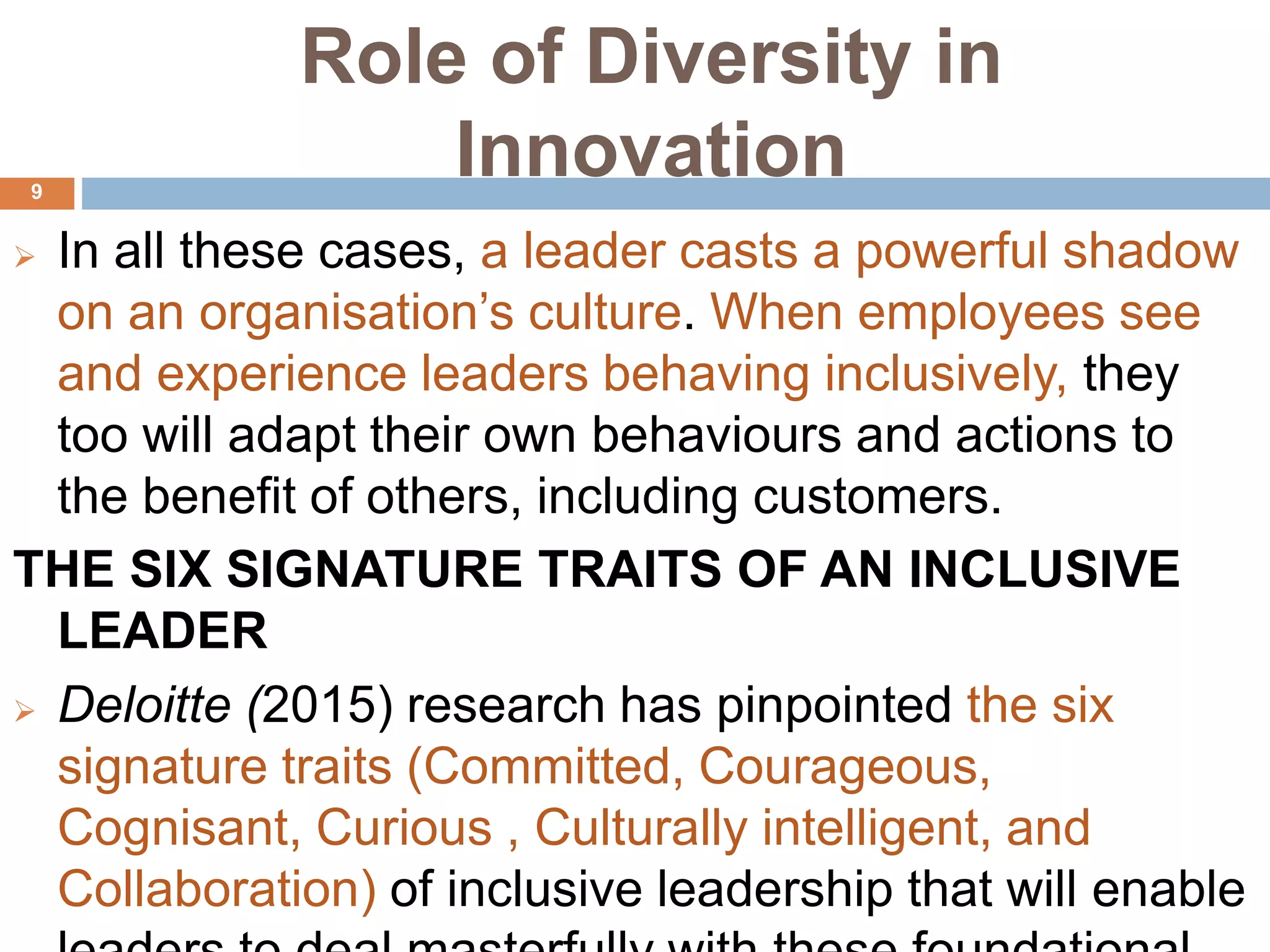 Diversity and innovation | PPTX