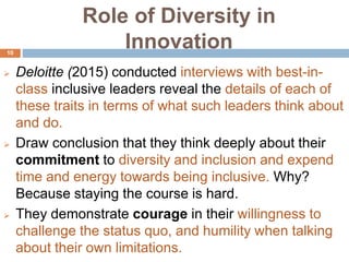 Diversity and innovation | PPTX