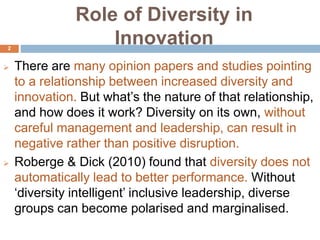 Diversity and innovation | PPTX