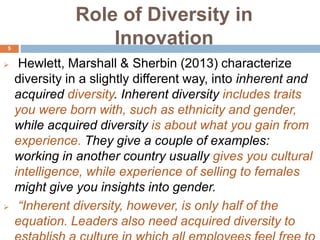 Diversity and innovation | PPTX