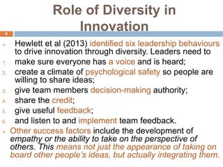 Diversity and innovation | PPTX