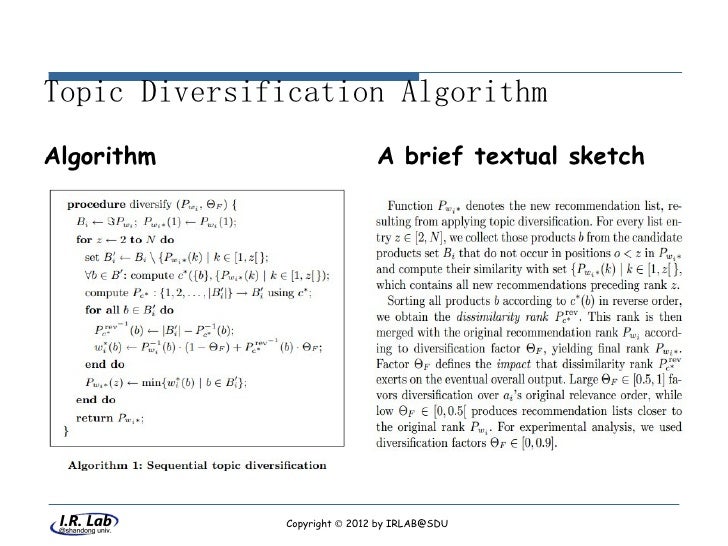 Diversity And Novelty For Recommendation System