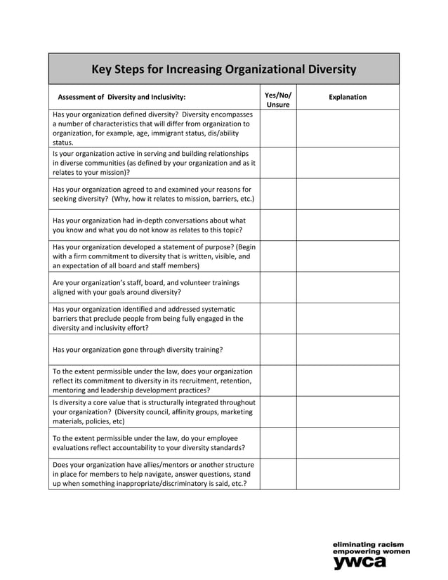 Diversity assessment tool | PDF