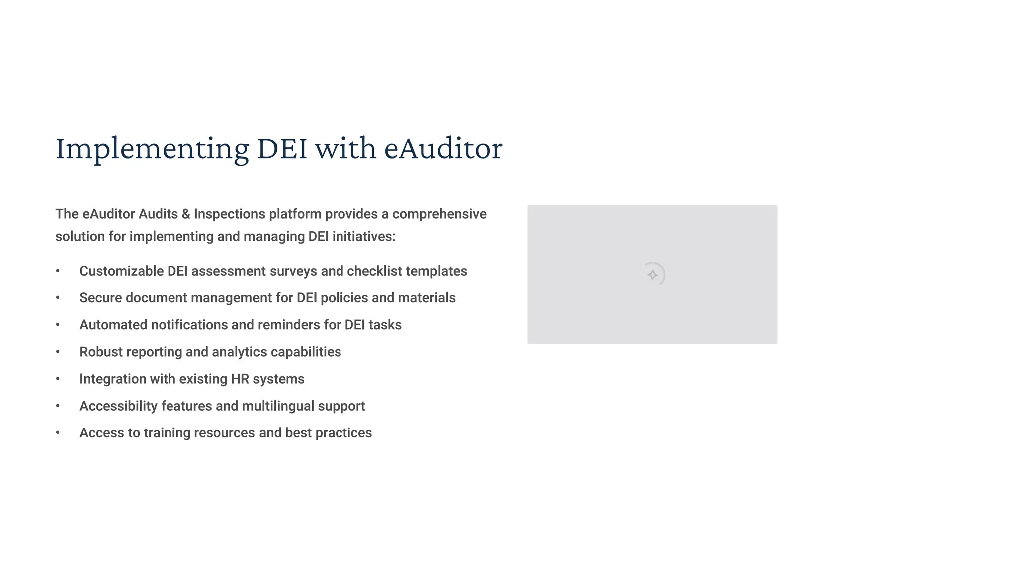 Diversity, Equity & Inclusion (DEI) Checklist with eAuditor Audits ...