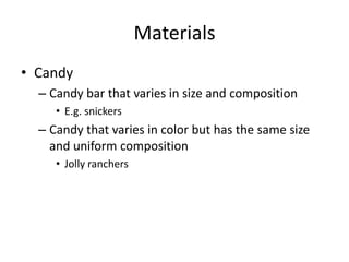Diversity Exercise- Candy | PPT
