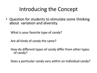 Diversity Exercise- Candy | PPT