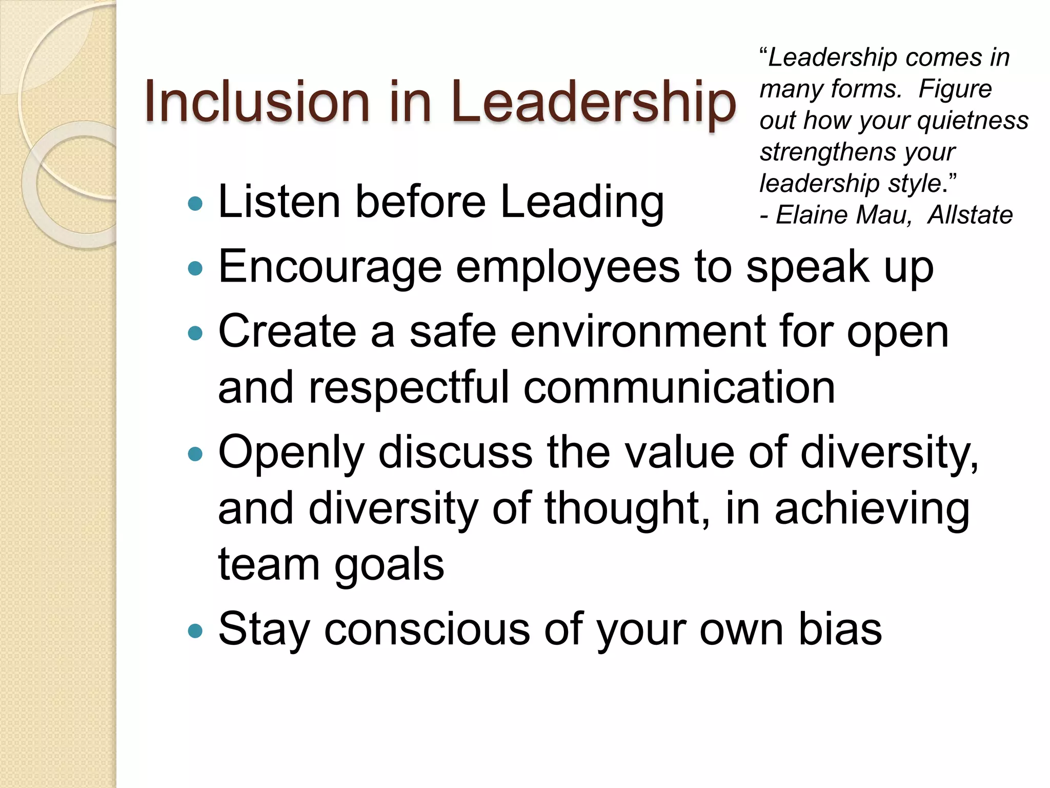 Diversity & Inclusion in the Workplace | PPTX