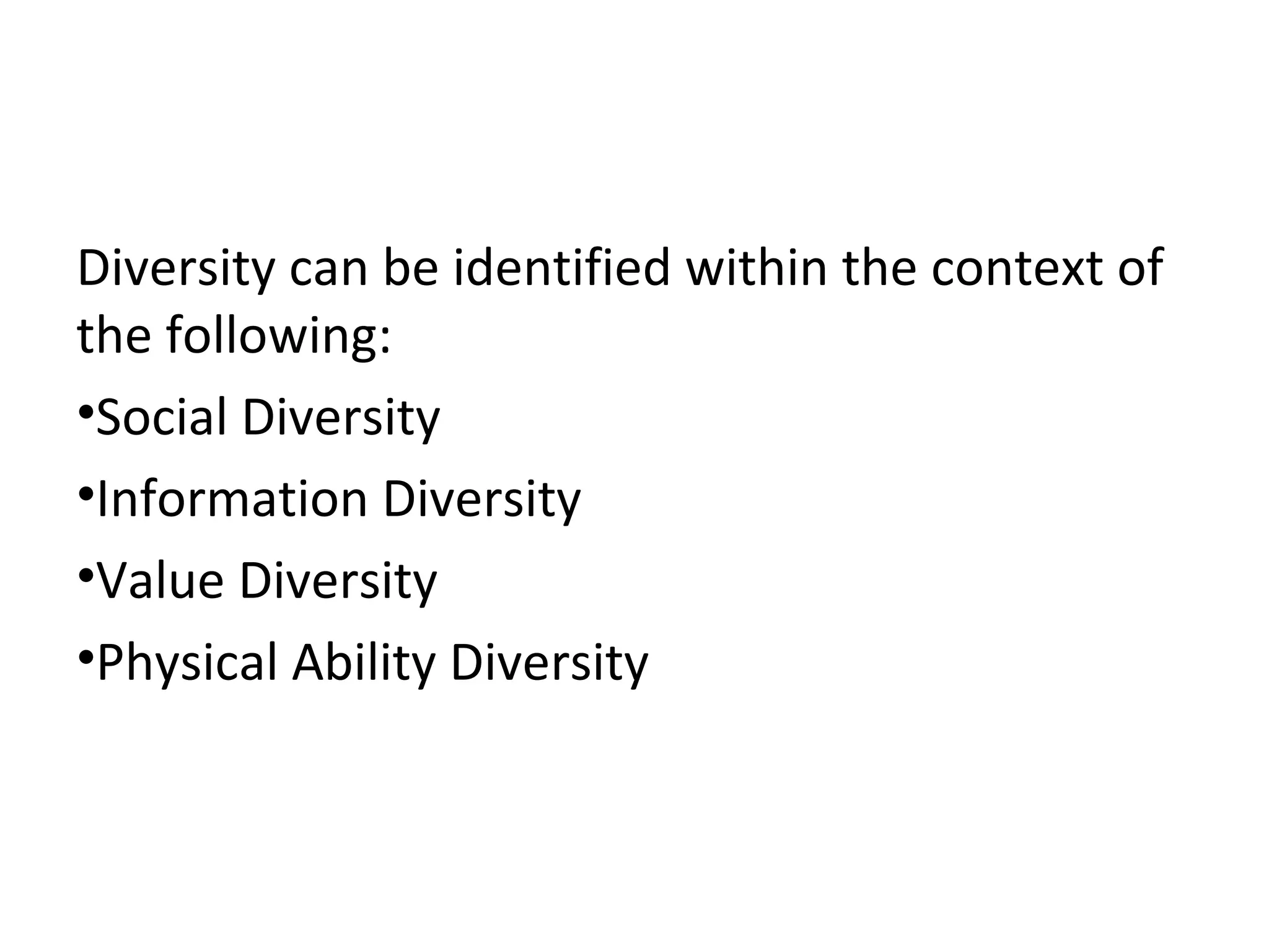 Diversity, Inclusiveness and Leadership | PPT