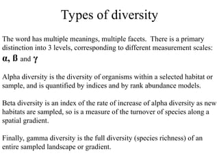 Biodiversity Analysis Indices very IMP.ppt