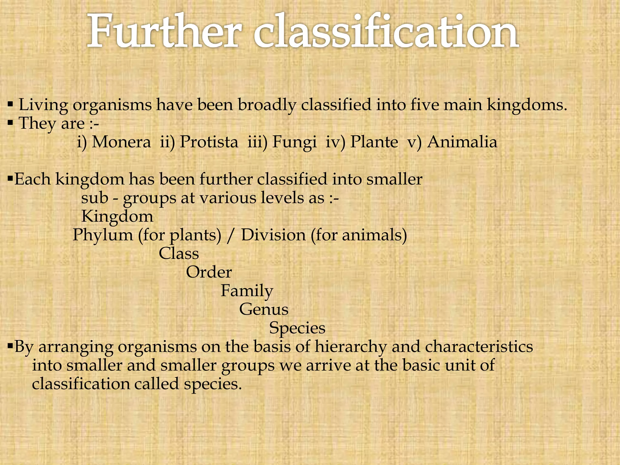 Diversity in living organisms | PPTX