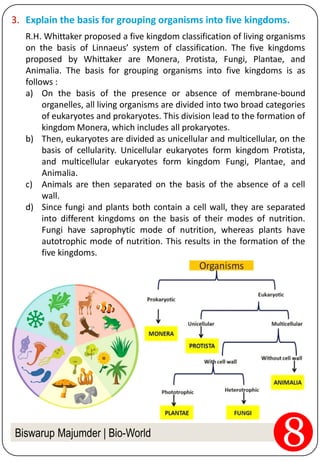 NCERT Solutions | Class IX | Science (Biology) | Chapter 7 | Diversity ...