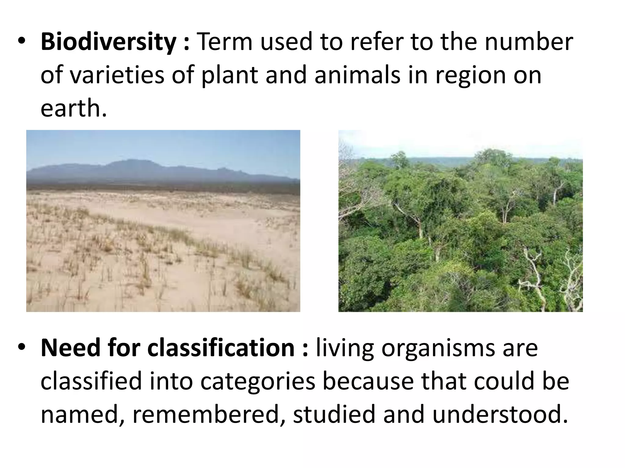 Diversity in the living world. mohanBio | PPTX