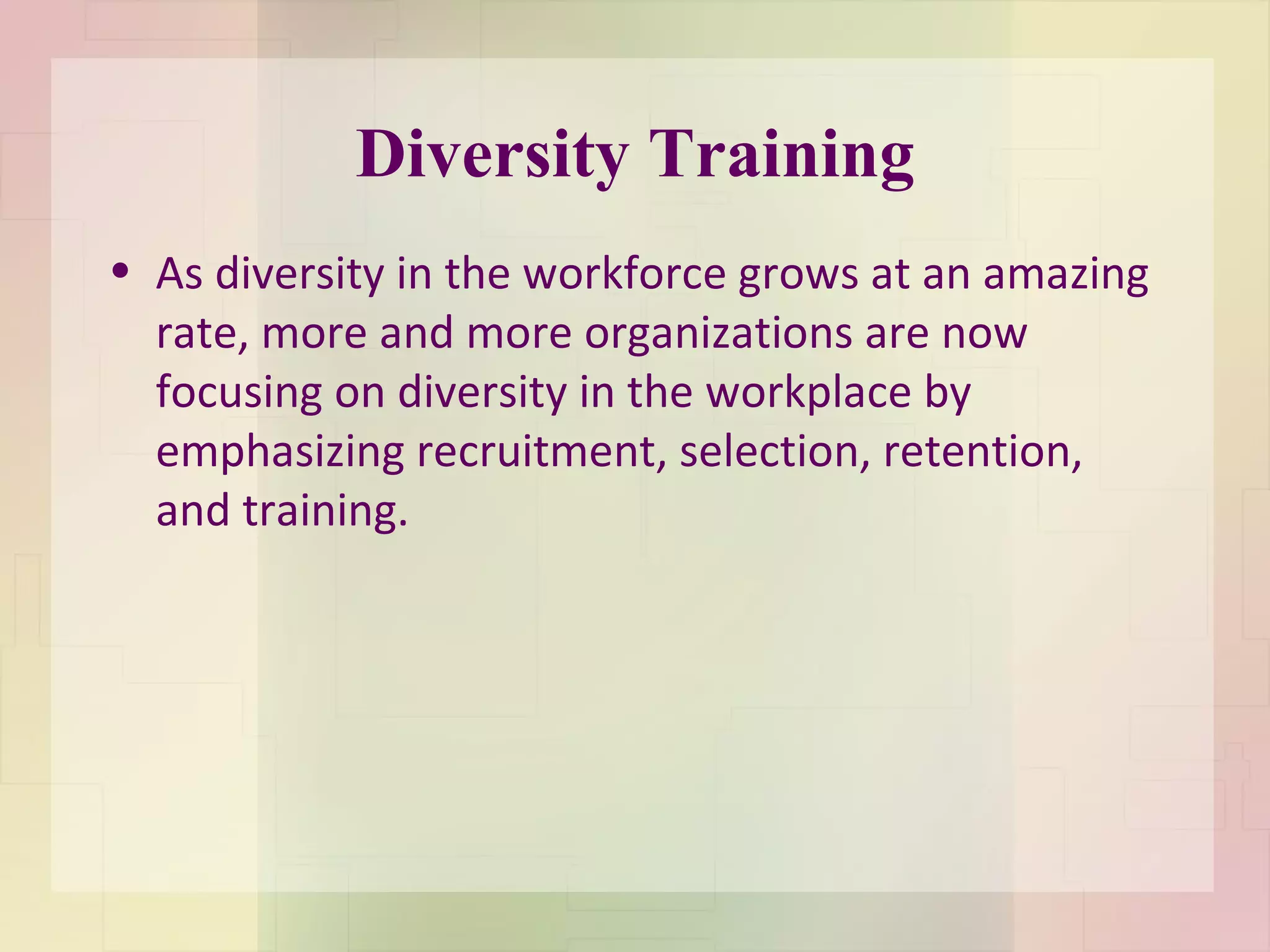 Diversity in the workplace | POT