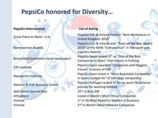 Diversity Management in Pepsi Co | PDF