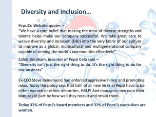 Diversity Management in Pepsi Co | PDF