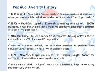 Diversity Management in Pepsi Co | PDF