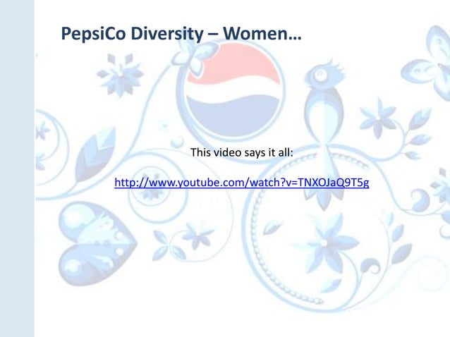 Diversity Management in Pepsi Co | PDF