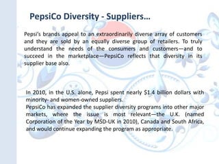 Diversity Management in Pepsi Co | PDF