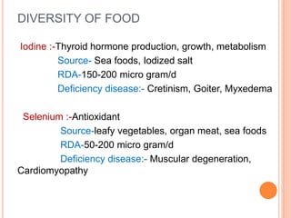 Diversity of food | PPTX