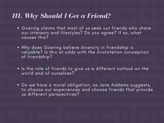 Diversity of Friendships | PDF