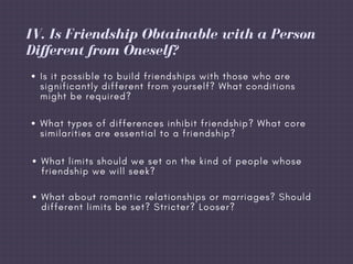 Diversity of Friendships | PDF