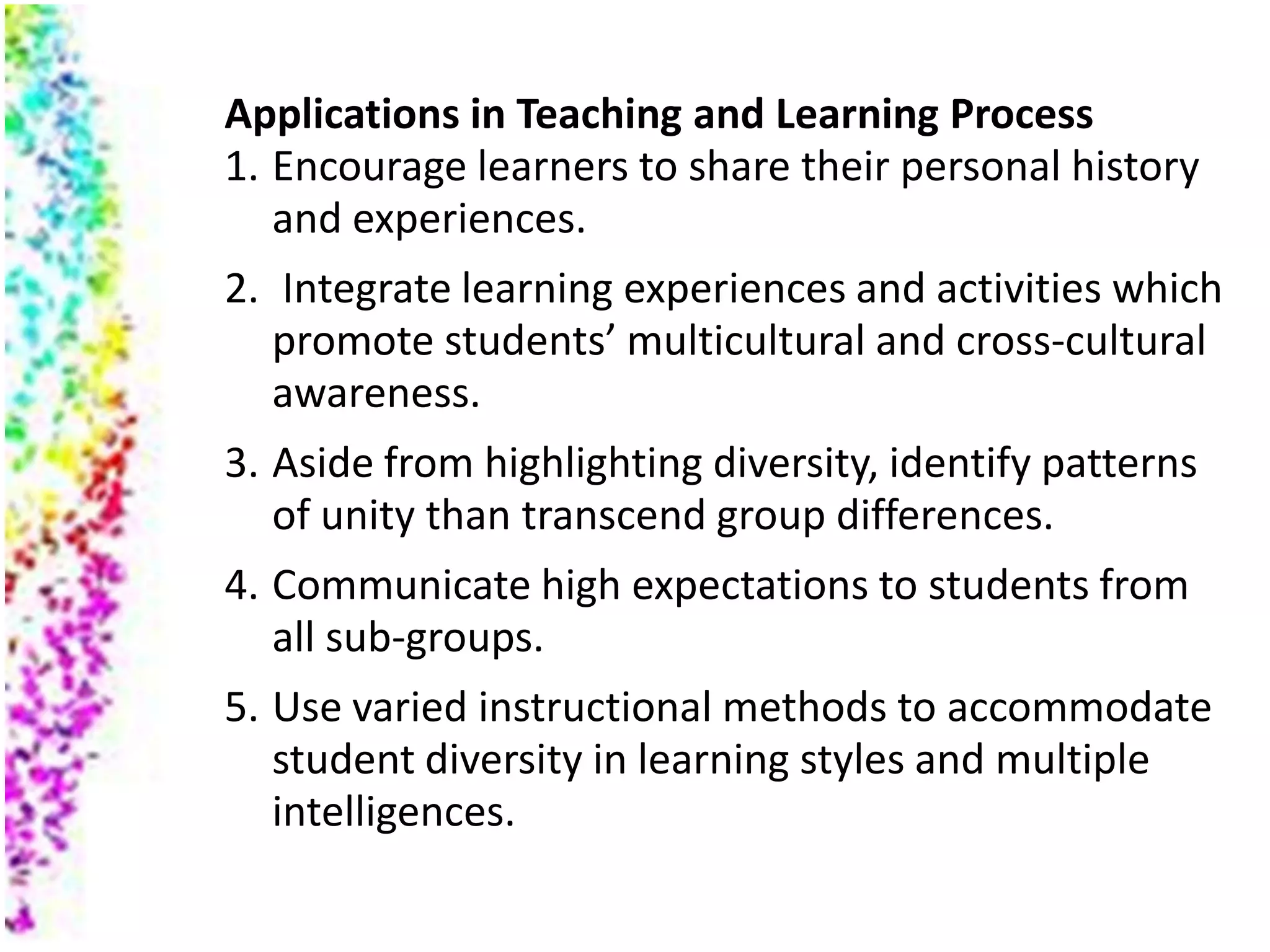 Diversity of learners | PPTX