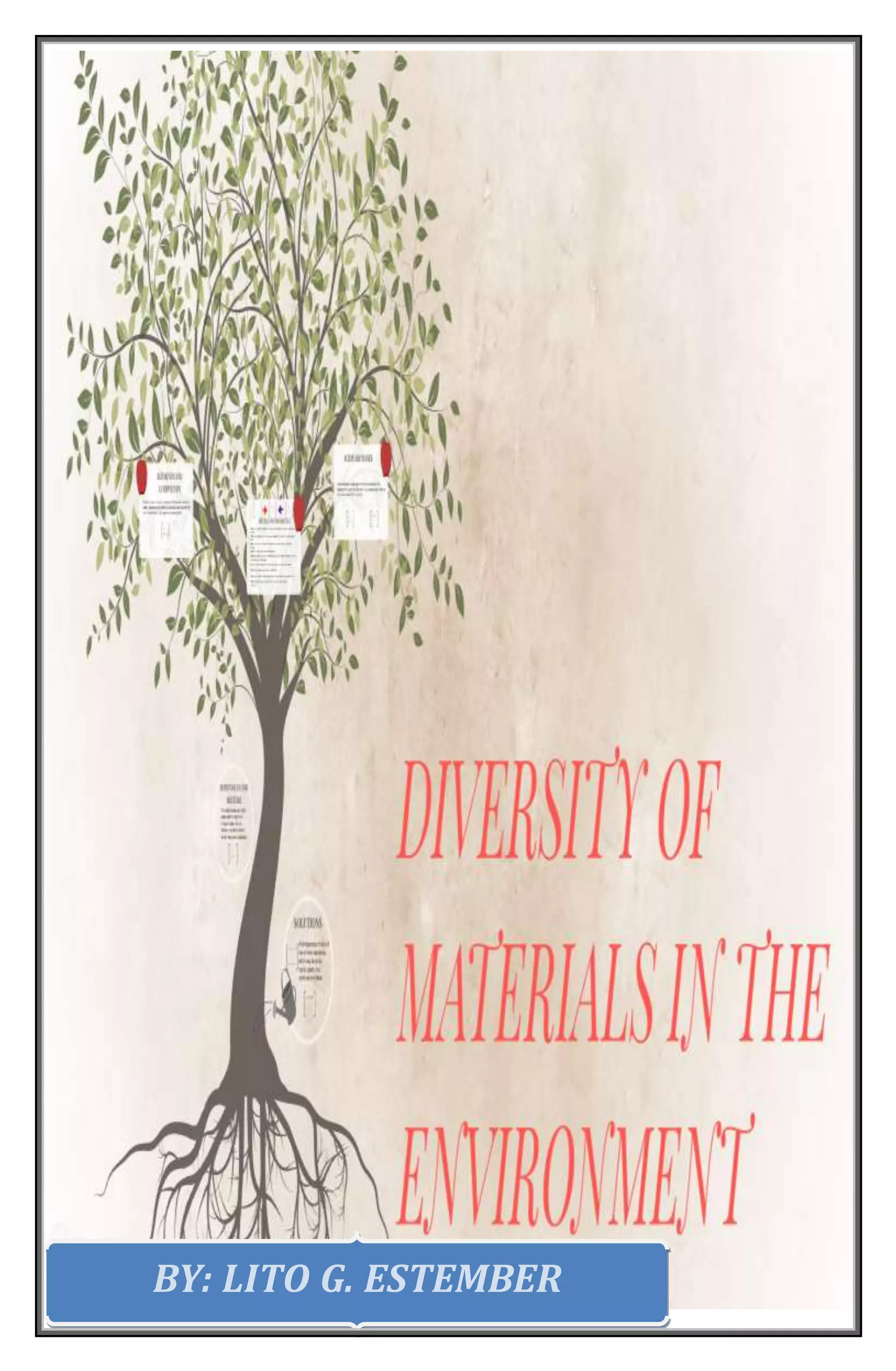 Diversity of materials in environment (science) | DOCX