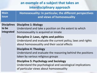 Diversity presentation on interdisciplinary education | PPTX