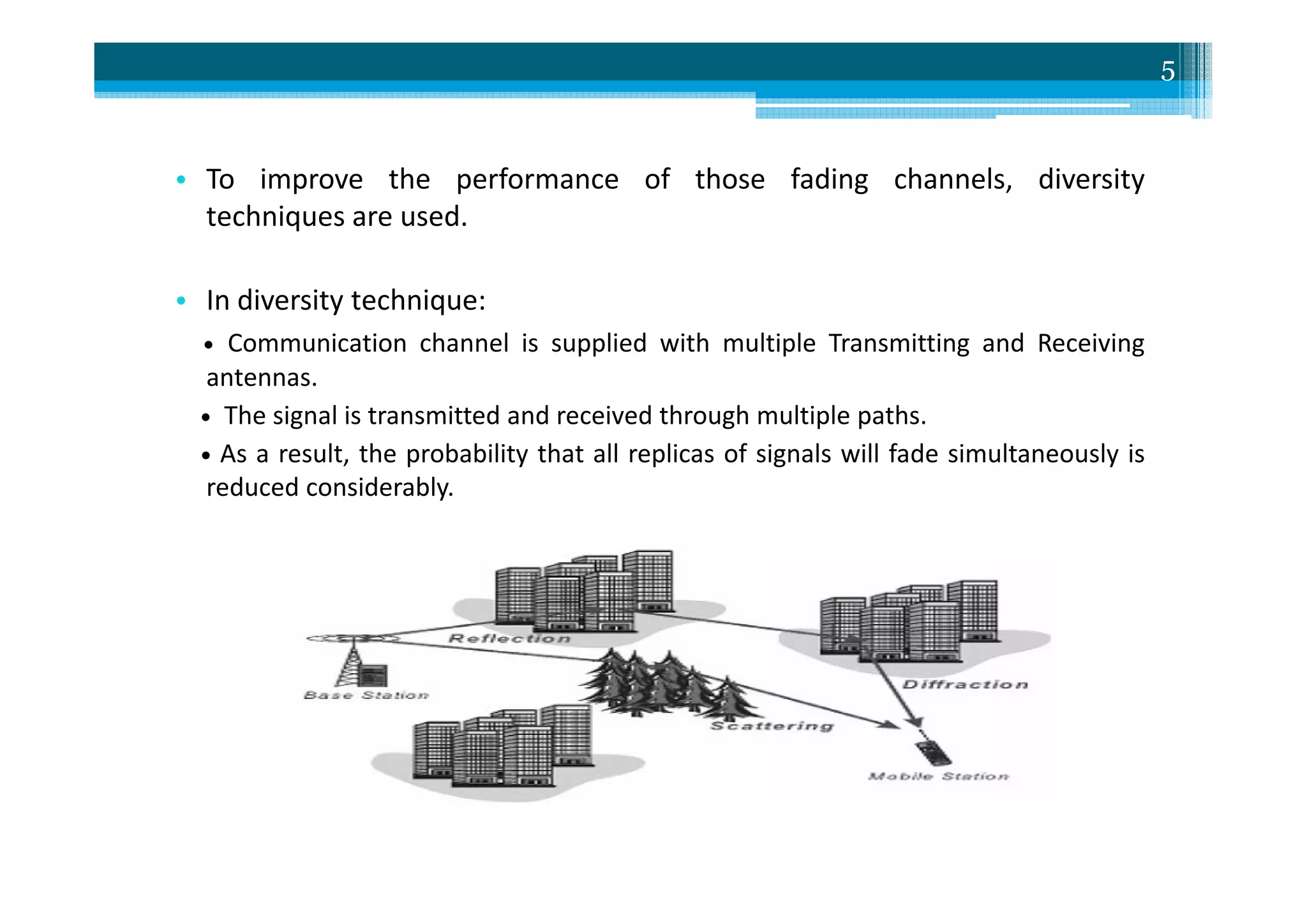 Diversity Techniques in Wireless Communication | PDF