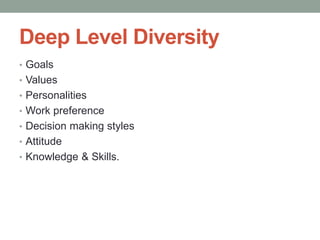 Diverstiy in organization | PPTX