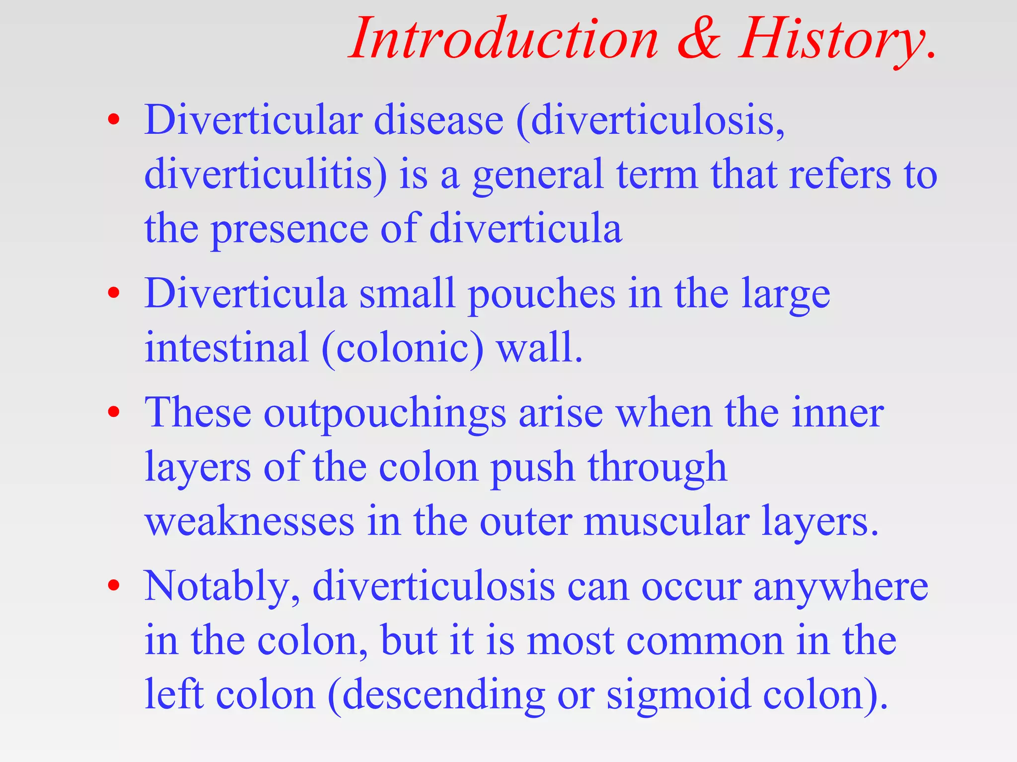 Diverticular disease of colon.pptx