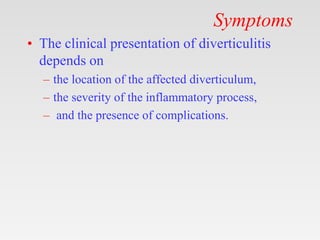 Diverticular disease of colon.pptx