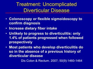 Diverticular disease of the colon hegazy | PPT