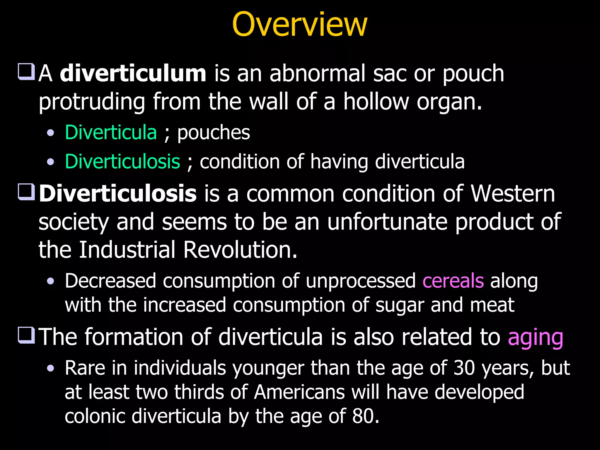 Diverticulitis | PPT