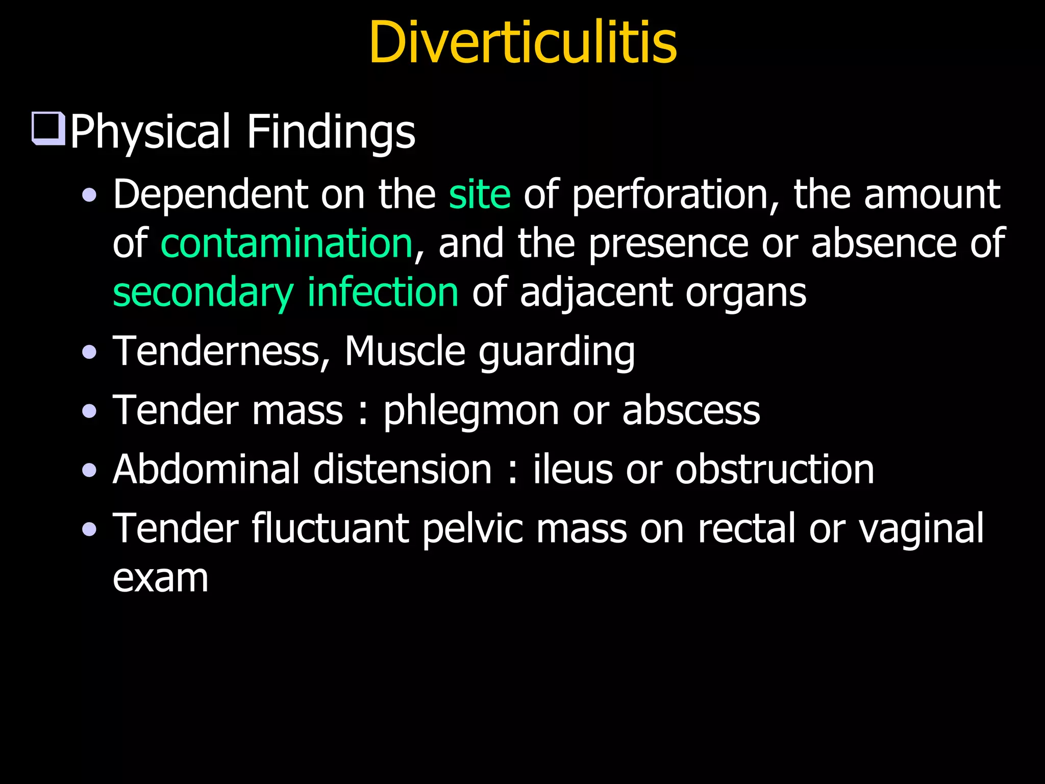 Diverticulitis | PPT