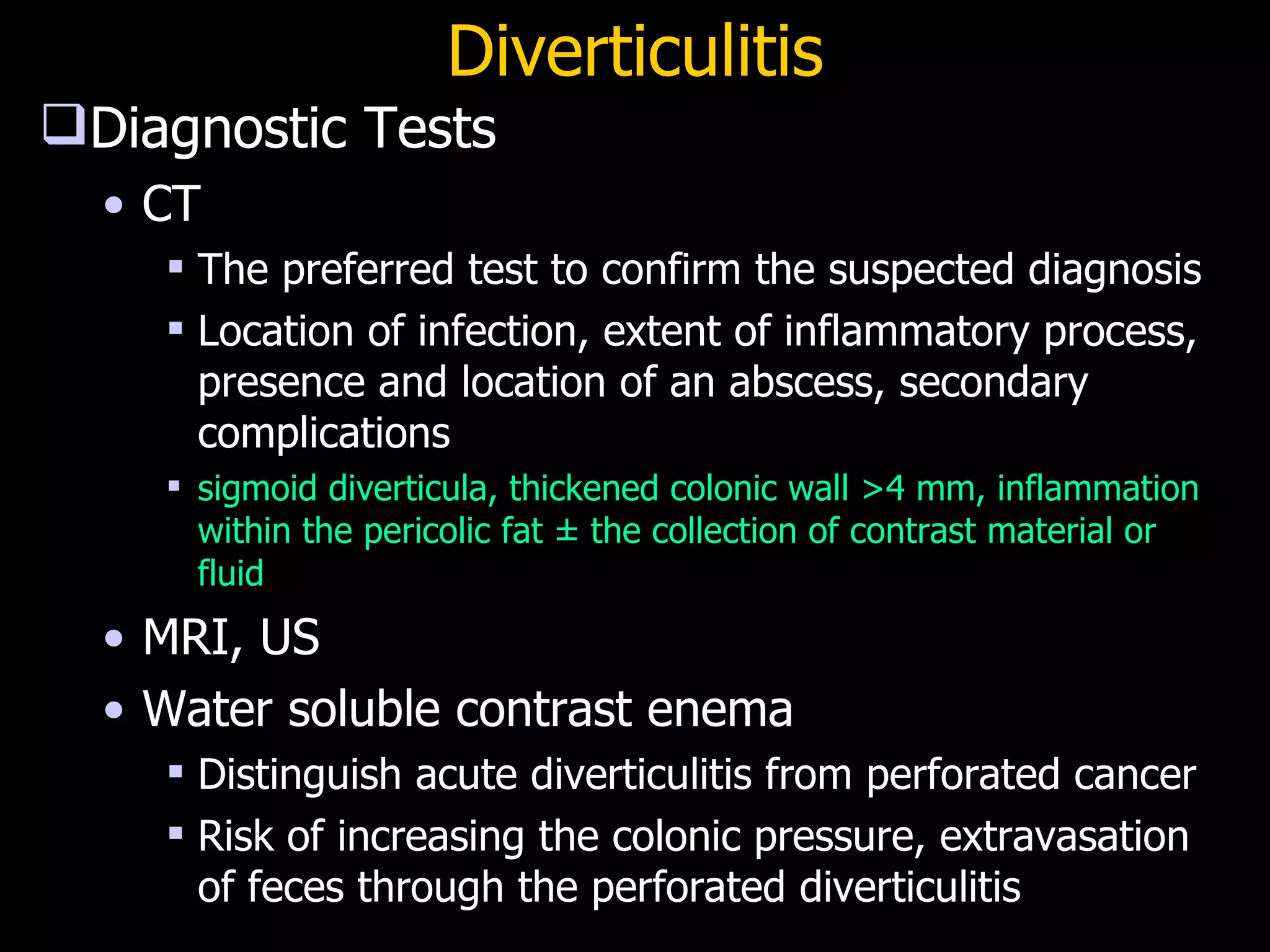 Diverticulitis | PPT