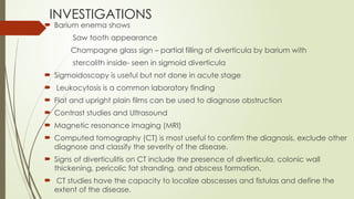 diverticulitis.pptx surgery ppt diverticulitis | PPTX