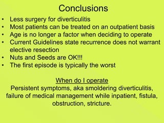 General Colorectal Review/ Diverticulitis | PPTX