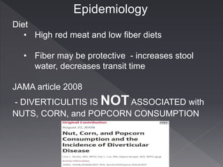 General Colorectal Review/ Diverticulitis | PPTX