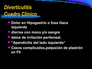 Diverticulitis colonica | PPT