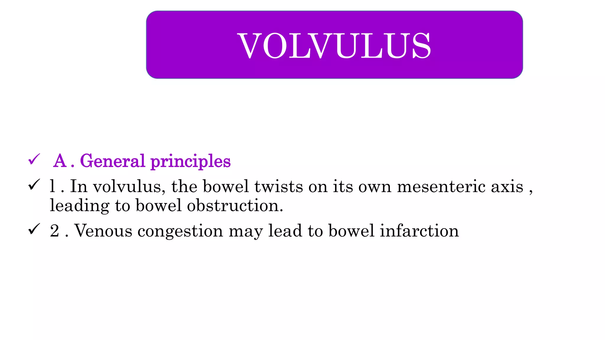 Diverticulosis, volvulus & rectal prolapse | PPTX