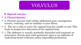 Diverticulosis, volvulus & rectal prolapse | PPTX