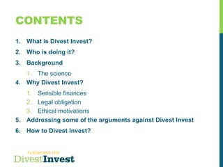 An introduction to Divest invest | PPT