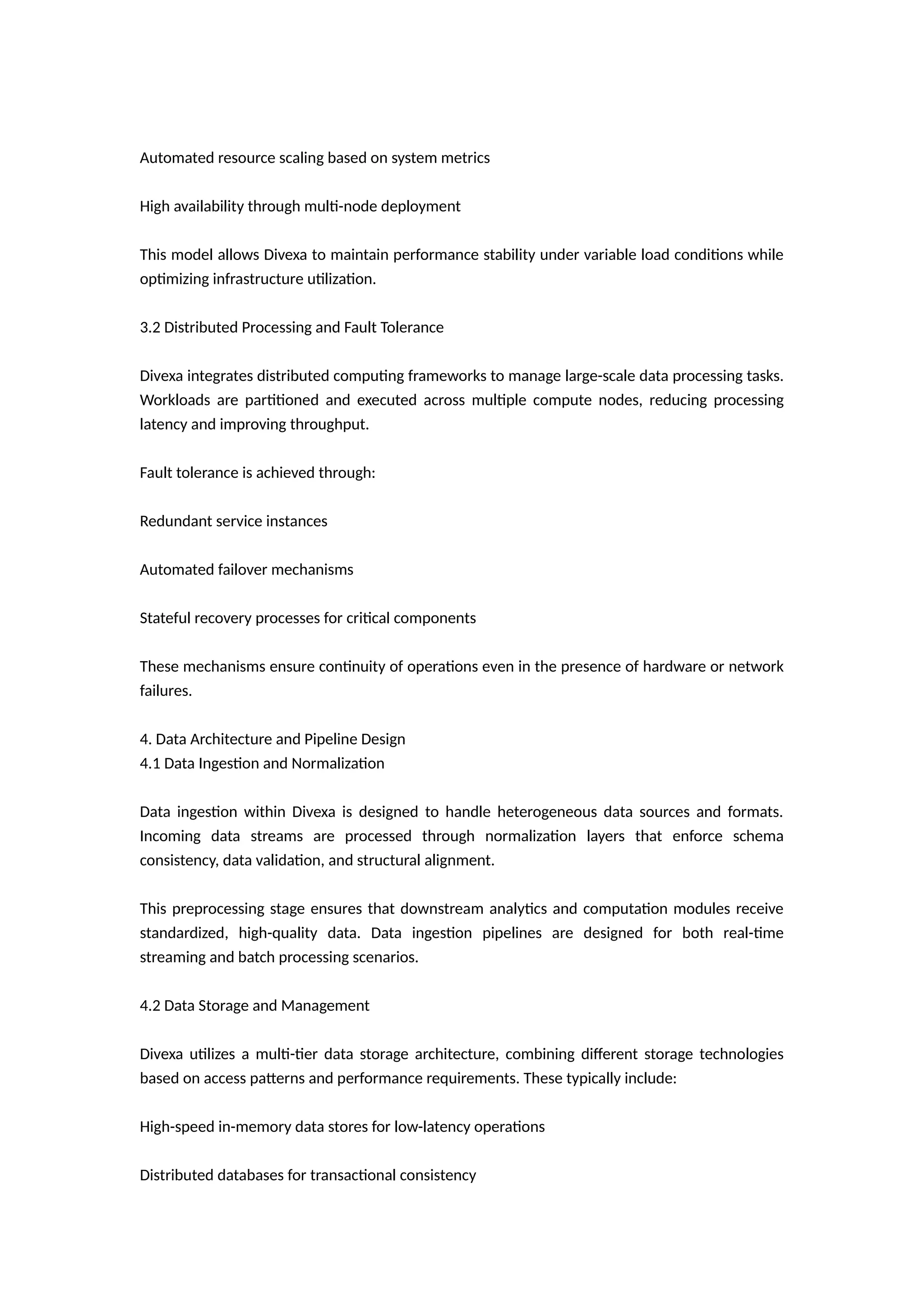 Divexa: System Design and Data Infrastructure Analysis | DOCX