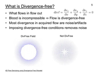 Improved Visualization and Quantification of 4D Flow Data using Divergence-free Wavelet ...