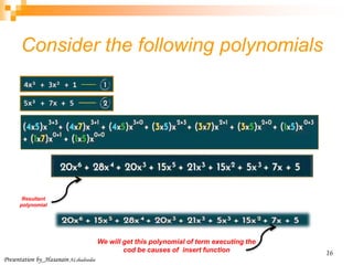 Divide and-conquer multiply two polynomials | PPT