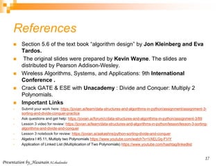 Divide and-conquer multiply two polynomials | PPT